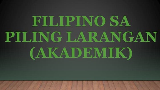 ABSTRAK (Filipino sa Piling Larang) Akademik! | PPT