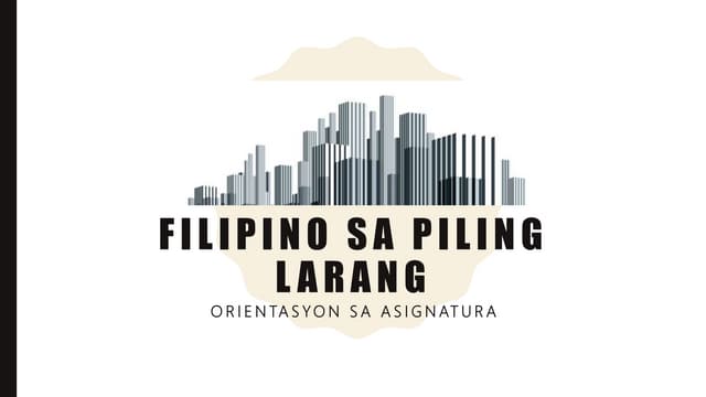 Grade 12 Filipino sa Piling Larang (TekVoc) | PPTX