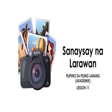Photo essay/sanaysay ng larawan | PPTX