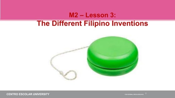 Filipino inventors and their invention | PPTX | Science