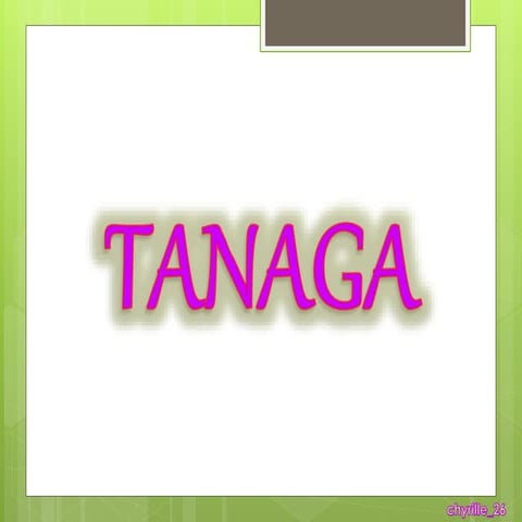 Tanaga Diona Dalit Tanka Haiku | PPT