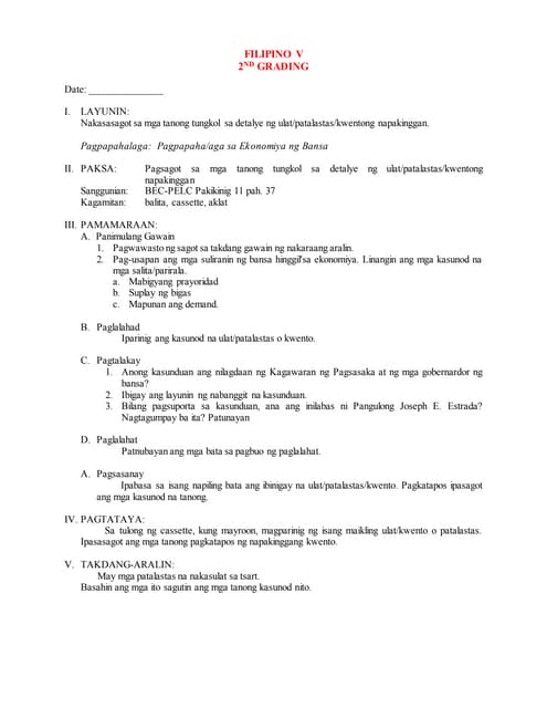 Detailed lesson plan | DOCX