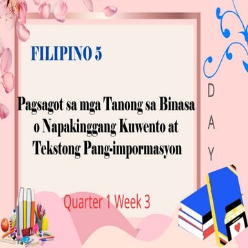 Filipino 10 Ako po'y Pitong Taong Gulang | PPTX