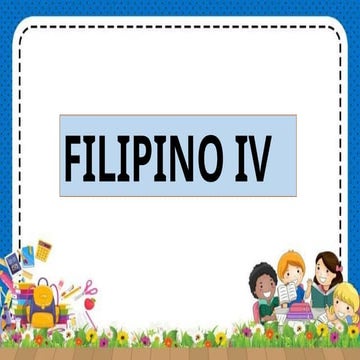Filipino week 4 Grade 4, elemento ng kwento | PPTX