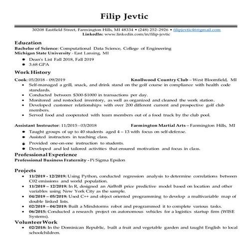 Resume-Yarden1 | DOCX