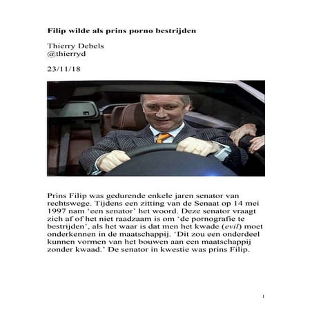 Filip wilde als prins porno bestrijden | DOC
