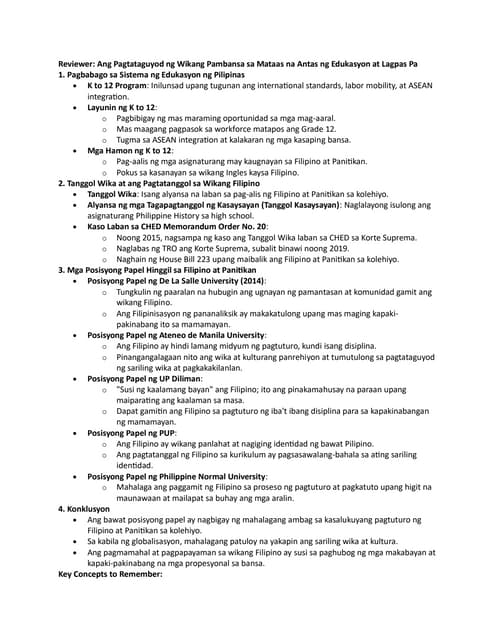 Kontekstwalisadong Komunikasyon sa Filipino reviewer.pdf Kontekstwalisadong Komunikasyon sa Filipino reviewer.pdf
