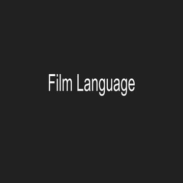 Film Language: Camera Angles | PPT