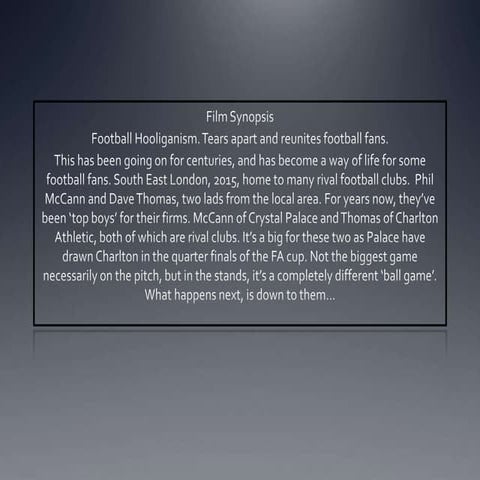 Film synopsis | PPTX