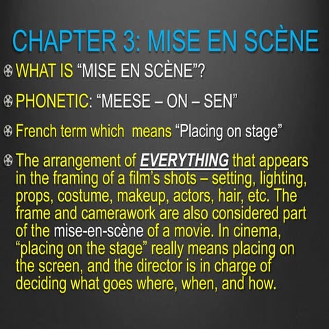 Film 100 mise-en-scene-chapter #3 powerpoint - LUTHER | PPTX