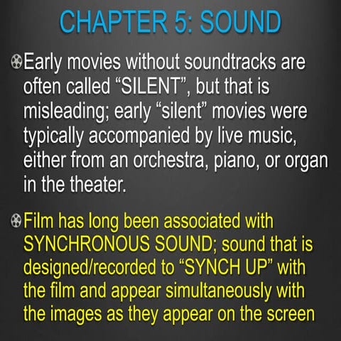 WCC FILM 100 - Sound | PPT