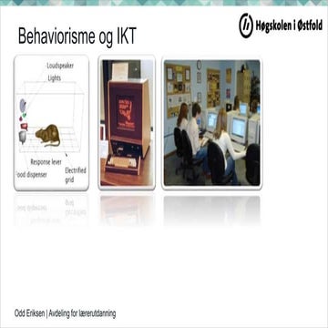 Behaviorisme og IKT | PPTX