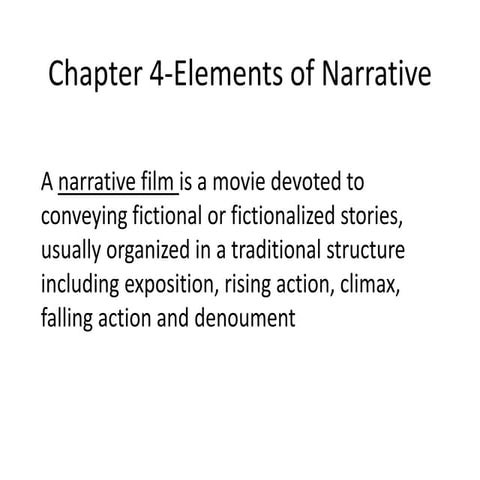 Narrative structure in film | PPT