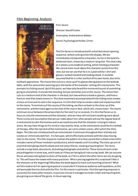 Film beginning analysis stonehearst asylum | DOCX