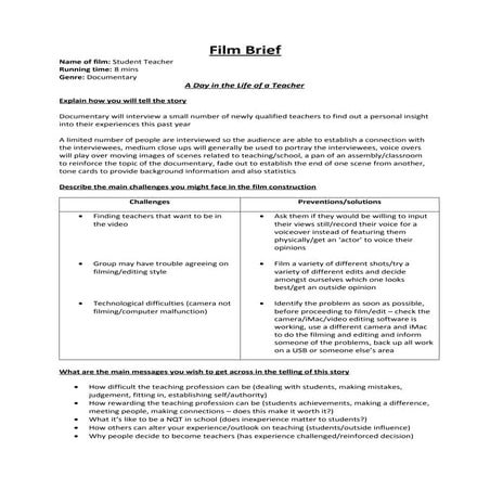 Film brief | DOC