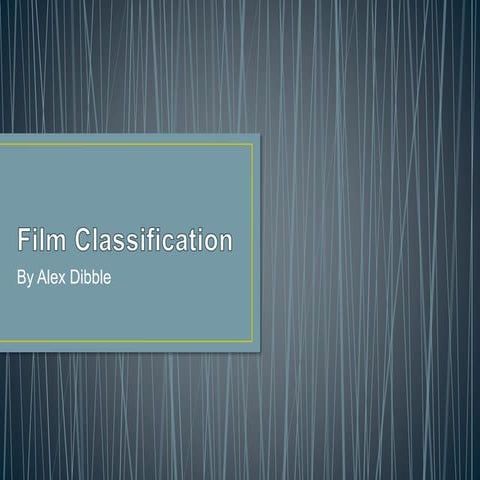 Film classification | PPT