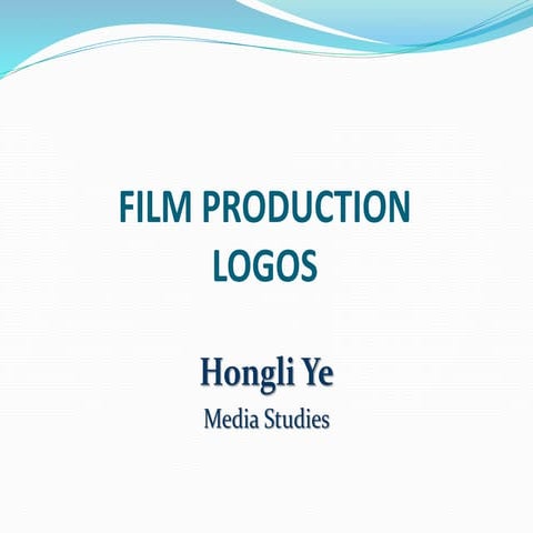 Film company logo design | PPTX
