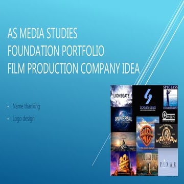 Film company name | PPT