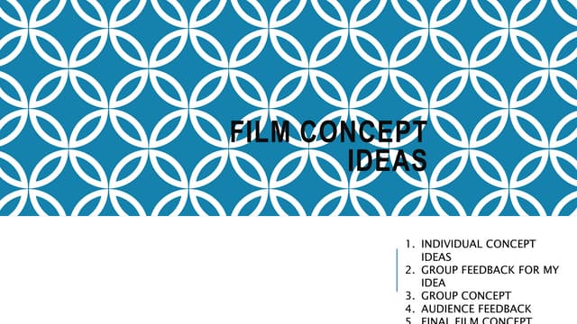 Our Film Concept our-film-concept