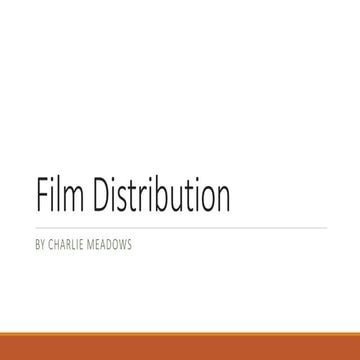 Film distribution | PPT