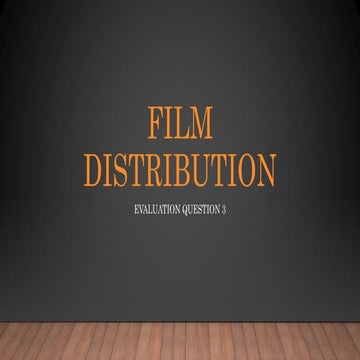 Film distribution | PPT