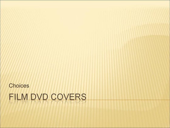 Film dvd covers | PPT | Elections | Politics