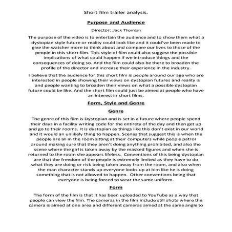 Film essay | DOCX
