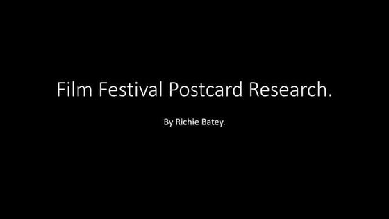 Postcard invite analysis | PPT