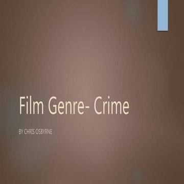 Film genre crime | PPTX