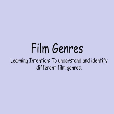 Film genres | PPT