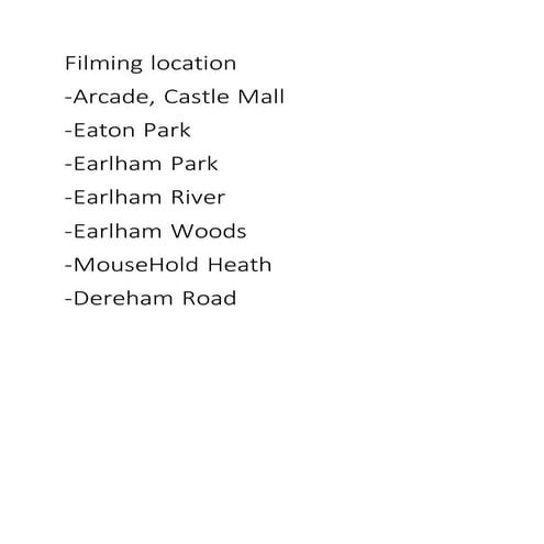 Filming location | DOCX | Malls & Shopping Centers | Attractions