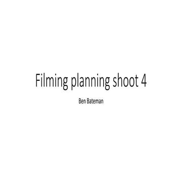 Complete filming planning sheet | DOC