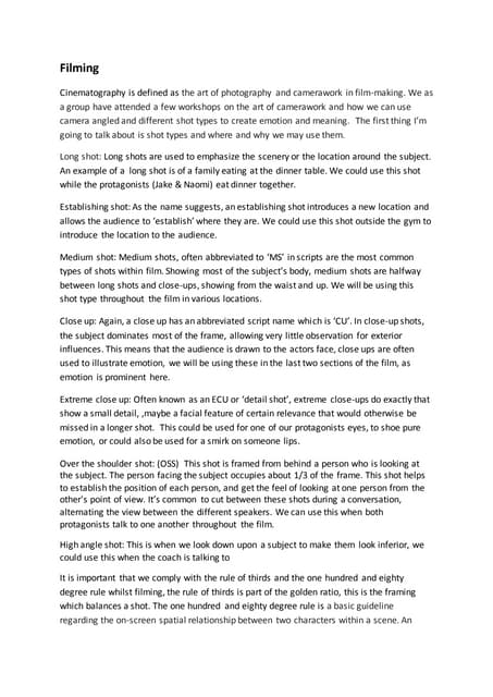 Remember the titans film techniques | PPTX