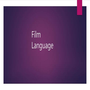 Film language | PPTX
