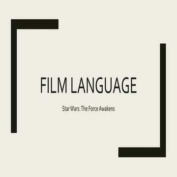 Film language star wars | PPT