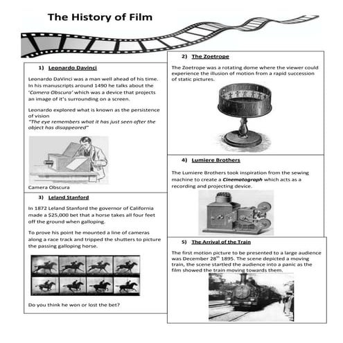 Film lesson plan #1 worksheet | PDF