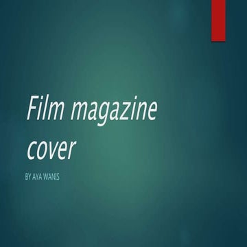 Film magazine cover | PPT