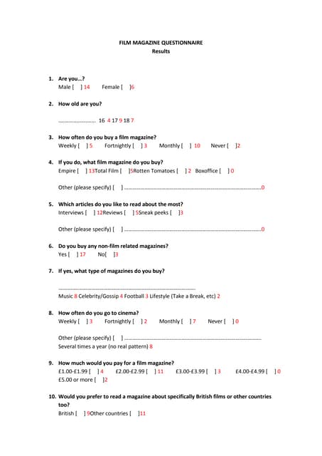 Media questionnaire | DOCX
