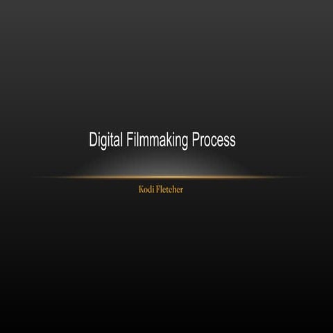 Filmmaking | PPT