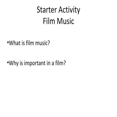 Film music lesson 1 | PPT