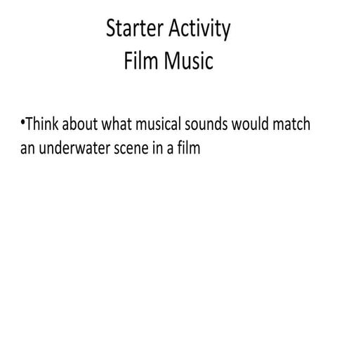 Film music lesson 3 | PPT