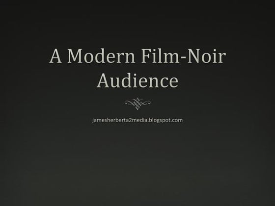 Audience of film noir | PDF