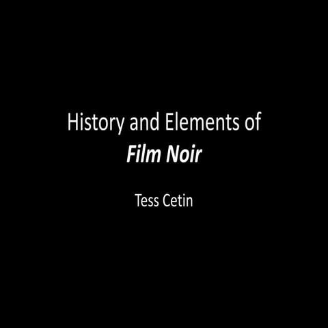Film Noir | PPTX