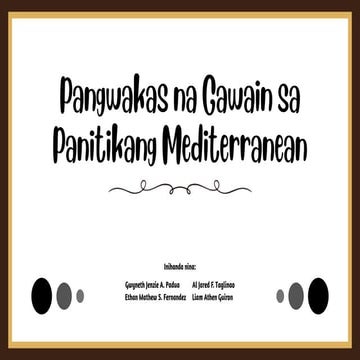 Ikalawang pangwakas na output filipino 9-modyul | DOCX