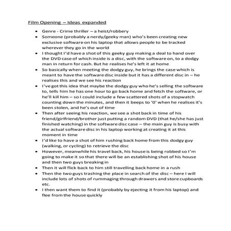 Film beginning analysis - Pulp Fiction | DOC