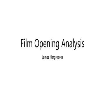 Nine frame structure analysis of film opening By Vicky | DOC