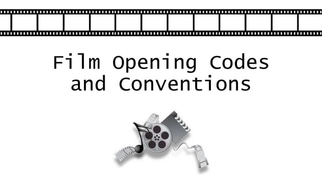 Codes and conventions media presentation | PPTX