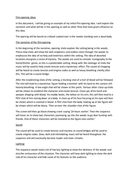 Film opening 3 | DOCX