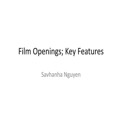 Bfi film opening lecture | PPTX