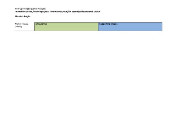 new Pulp fiction film opening sequence analysis report sheet | PPT